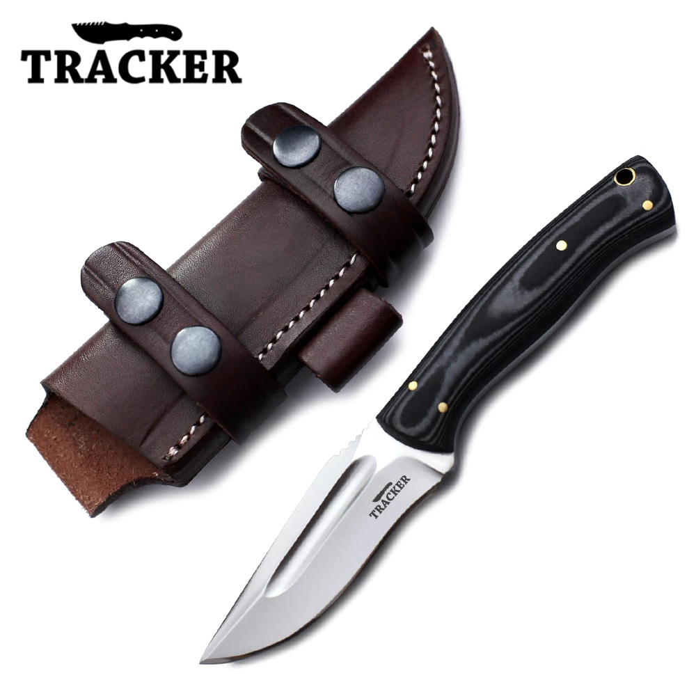 Black & White Micarta Handle D2 Tool Steel Tactical Hunting Knife ...